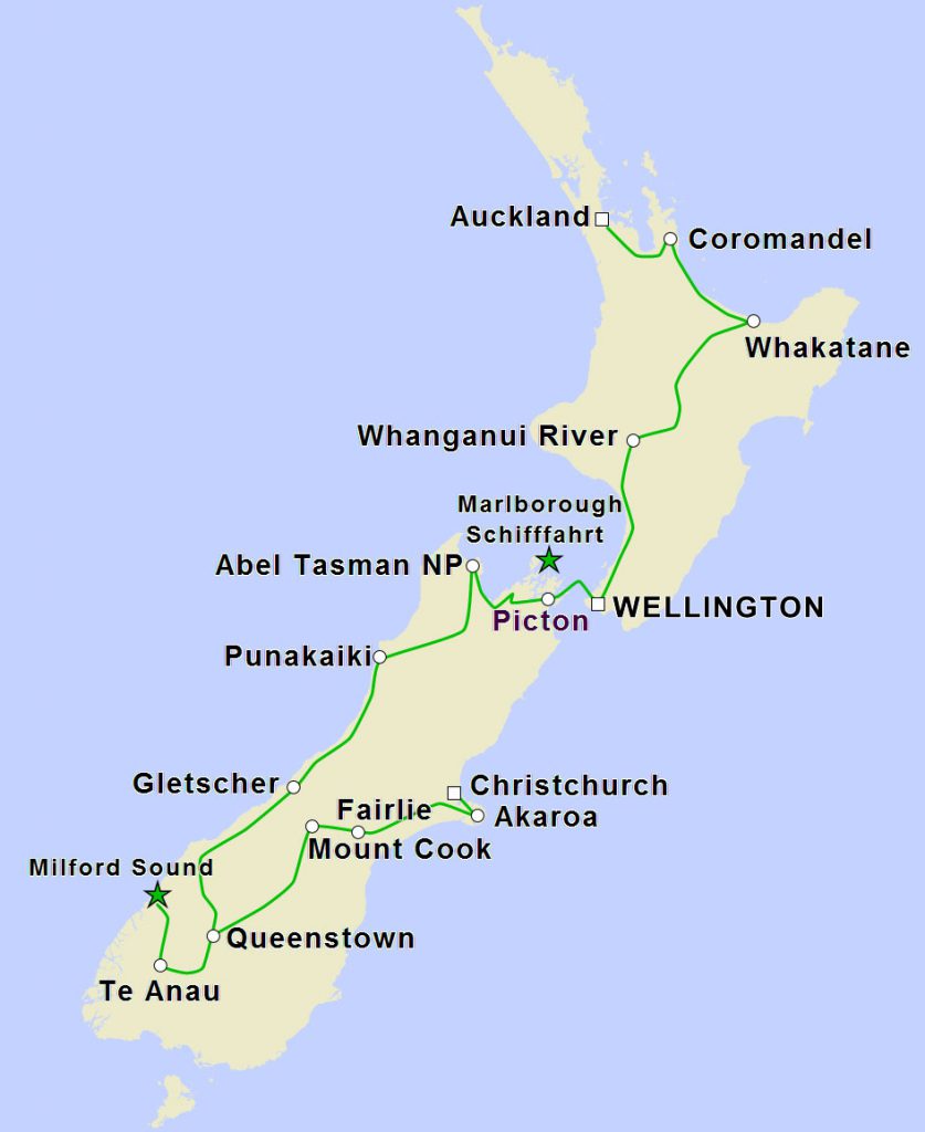Naturkundliche Rundreise - Neuseeland Reisen & Touren